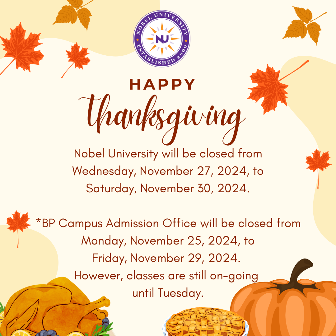 Happy Thanksgiving 2024 – Nobel University