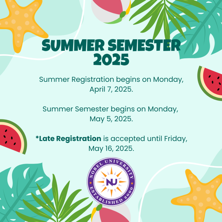Summer Semester 2025 – Nobel University