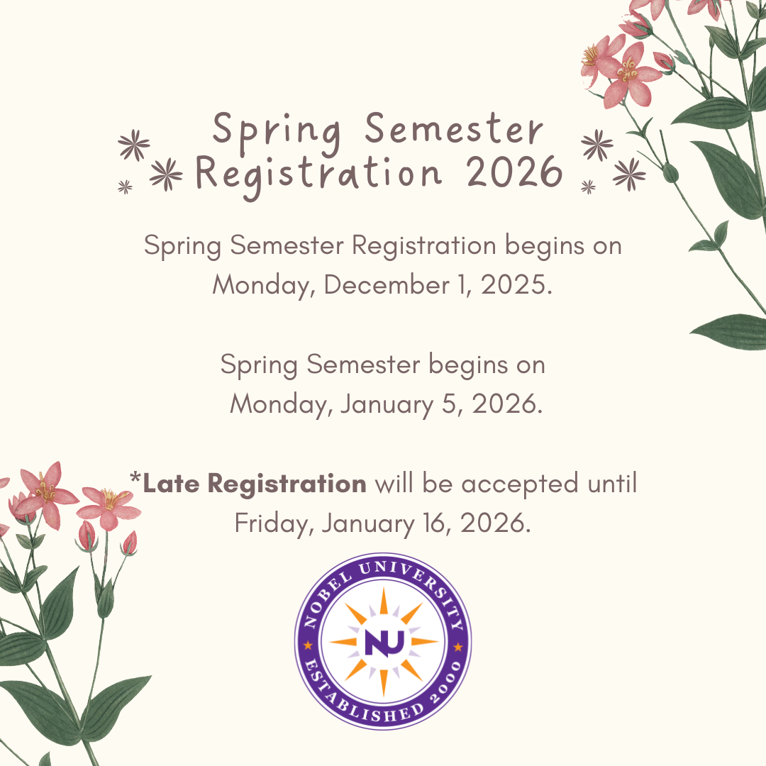 Spring Semester Registration 2026 – Nobel University